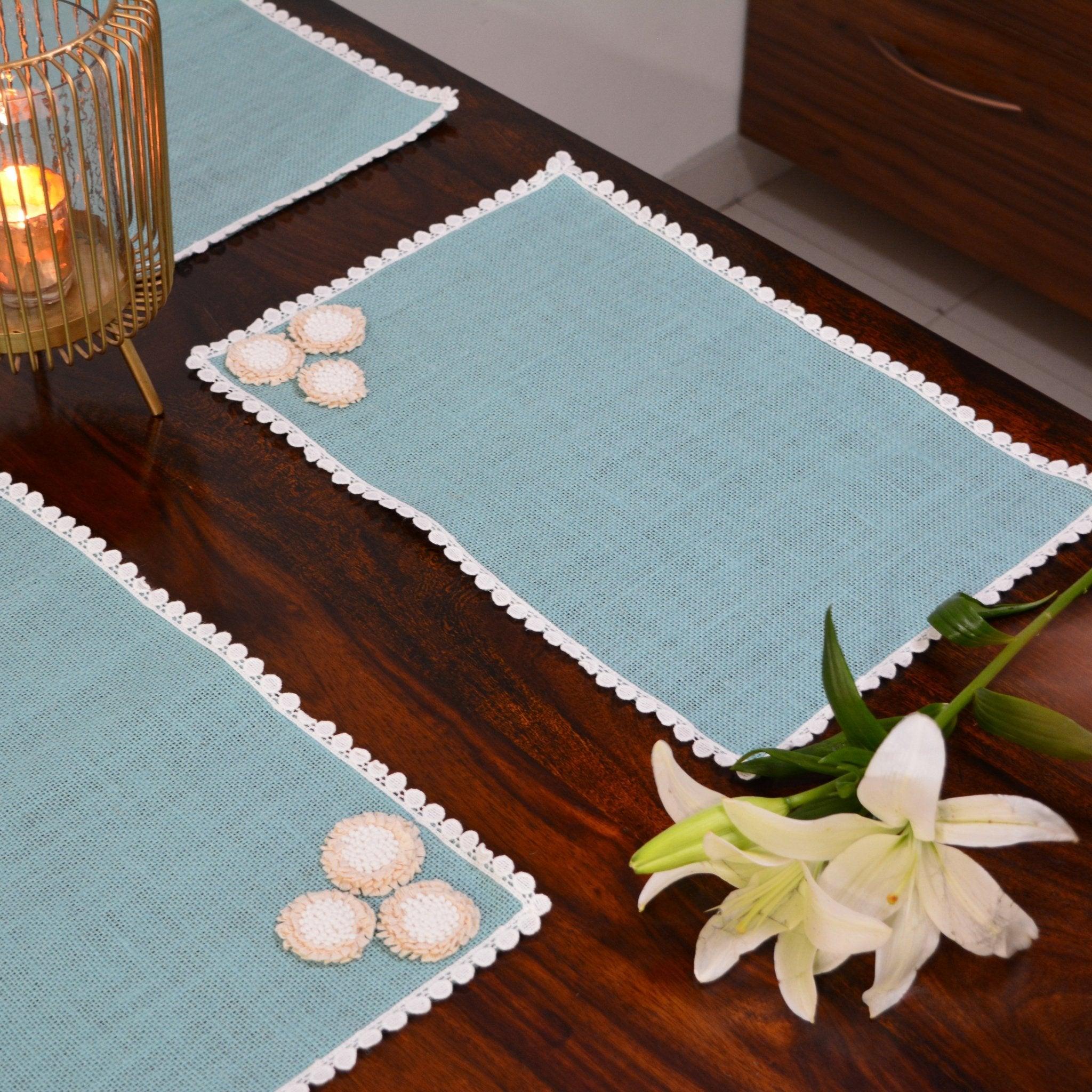 Blue Jute Table Mat