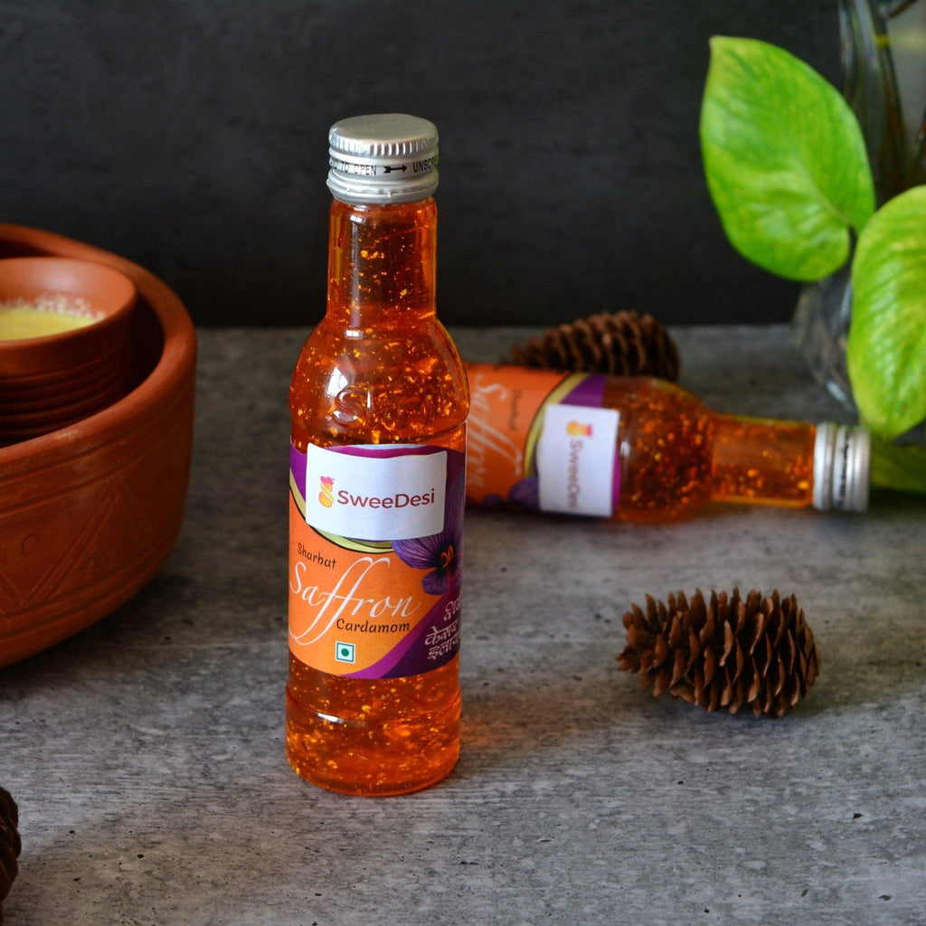 Shop Kesar Elaichi Sharbat Online at Best Price - SweeDesi