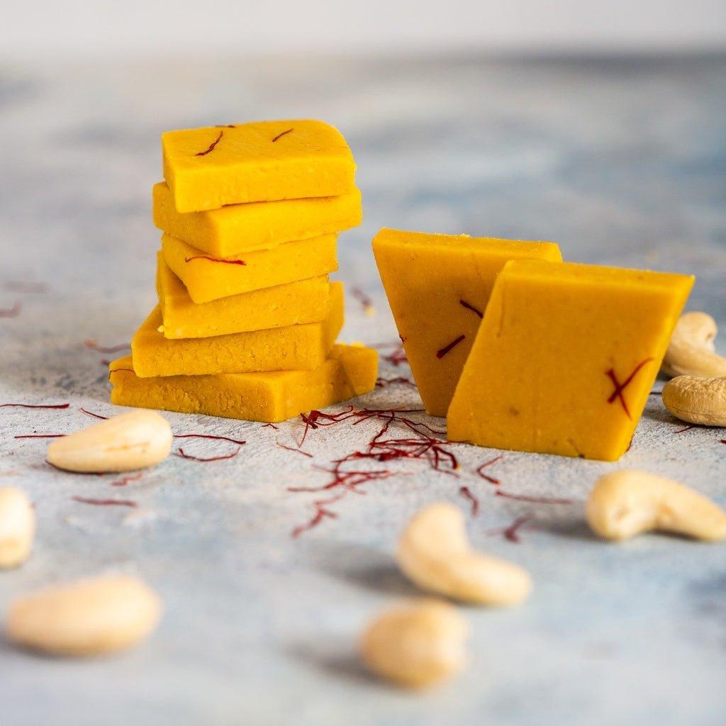 Kesar Kaju Katli - 400gm - SweeDesi