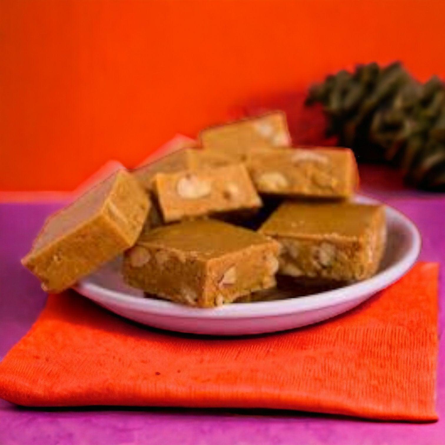 Roasted Chana Badam Barfi - 400gm - SweeDesi