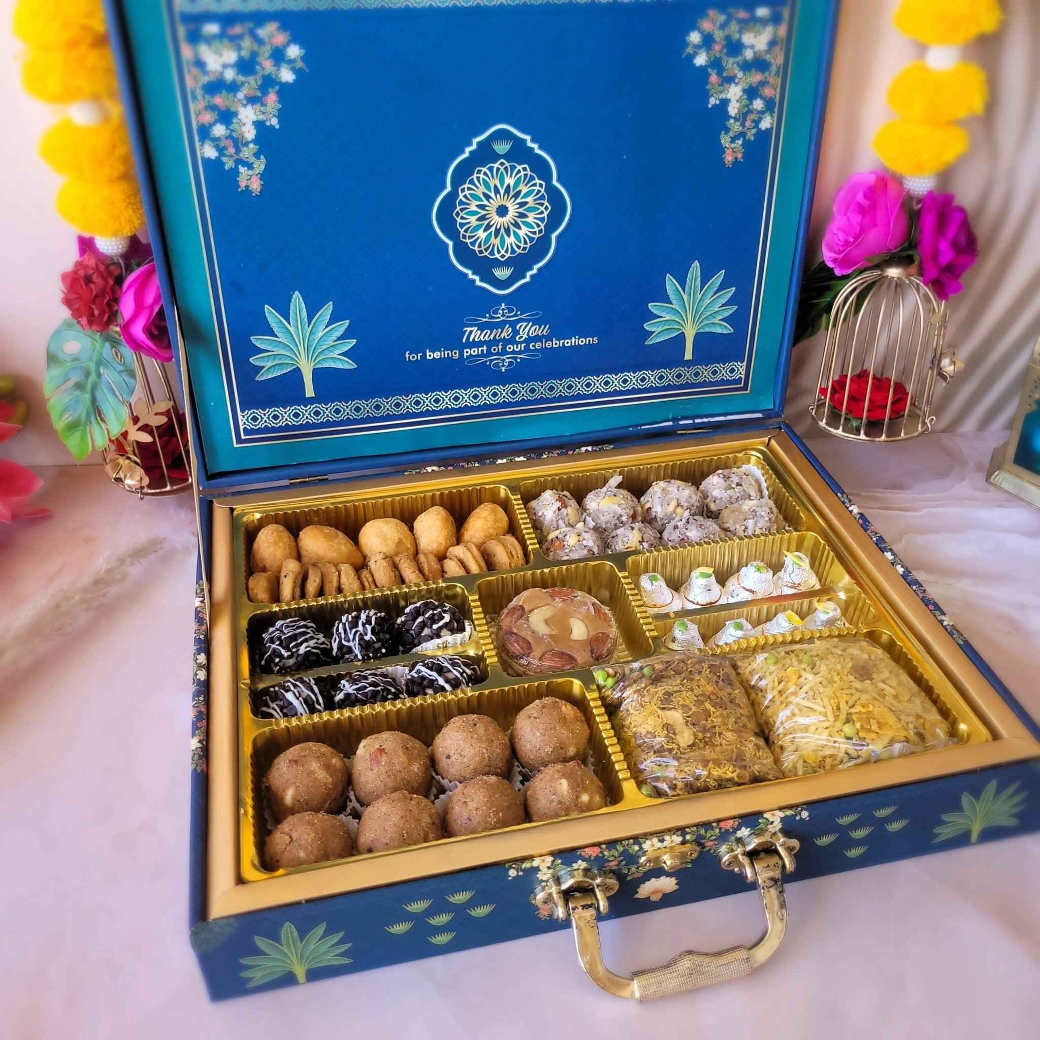 Buy Exclusive Sweet Hampers & Famous Indian Sweets & Snacks Online.