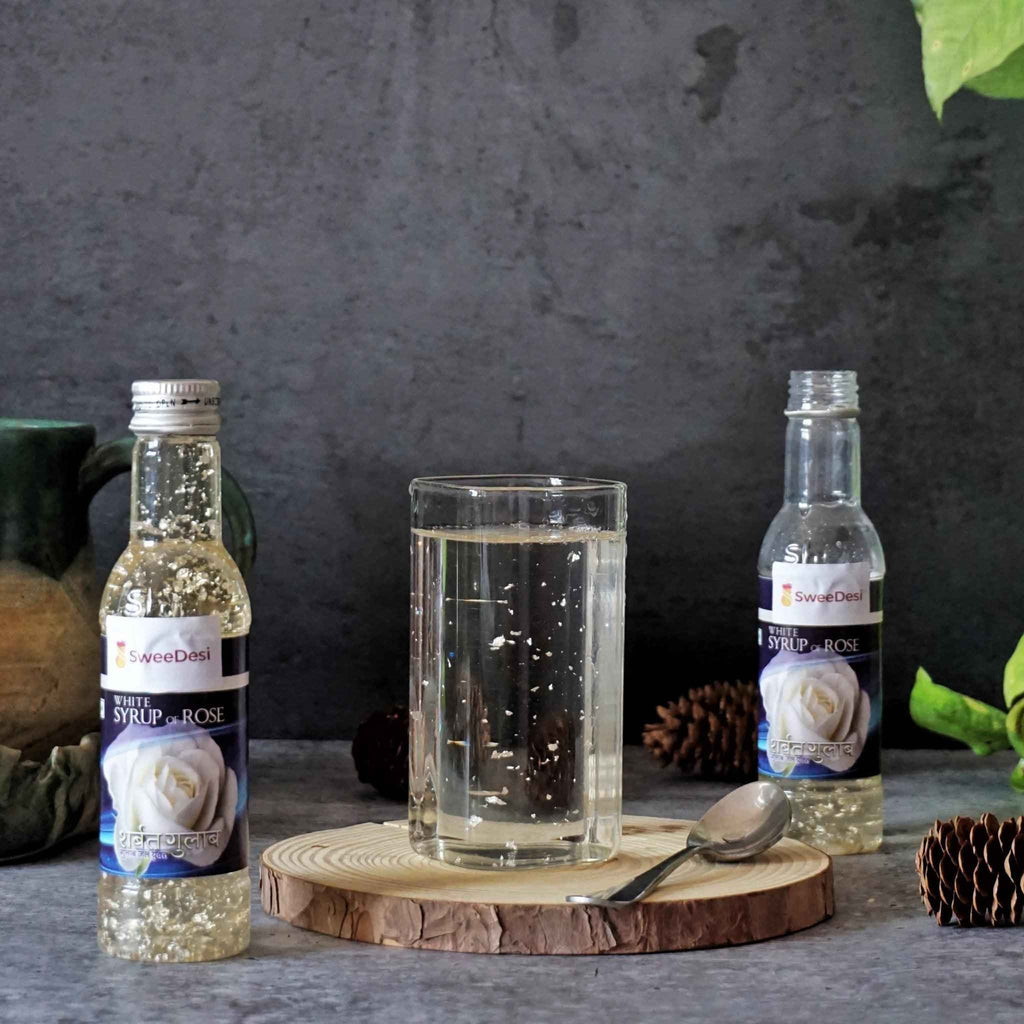 Buy Refreshing & Natural White Rose Sharbat Online at Sweedesi